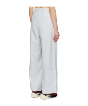 Y3 Sport Uniform Wide-leg Trousers - Transparent Gray