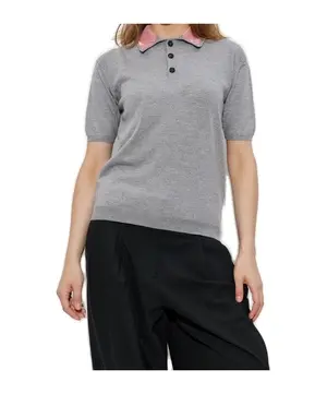 Marni Decorative Collar Polo Shirt
