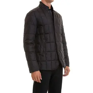Emporio Armani Quilted Down Jacket With Stand Collar