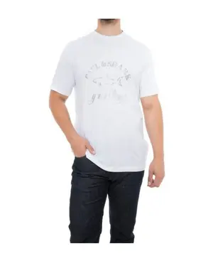 Paul & Shark T-shirt With Round Neck And Short Sleeves - White