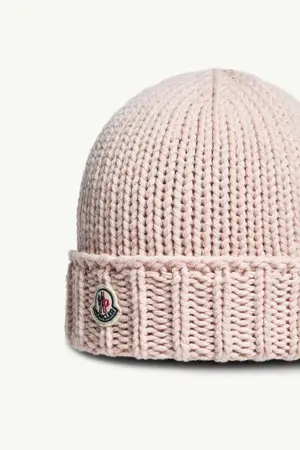 Moncler Beanie With Logo Patch