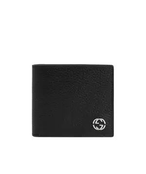 Gucci Double G Logo Logo Wallet - Black