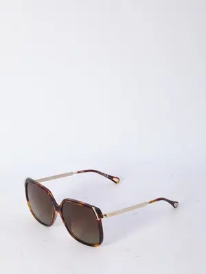 Chloé Eyewear Oversized Frame Sunglasses - Brown