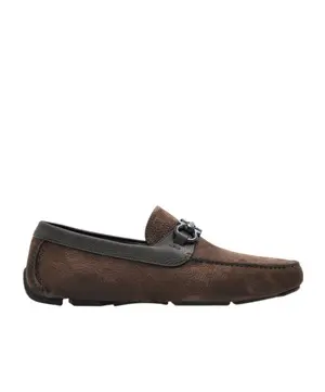 FERRAGAMO Gancini Embellished Loafers - Black