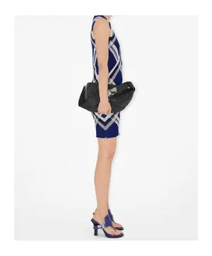 Burberry Shield Quilted Shoulder Bag - Slate