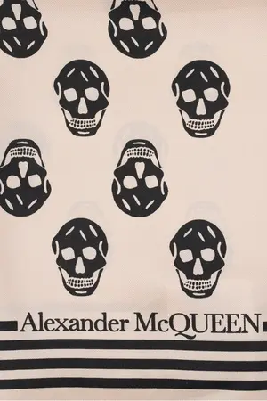 Alexander McQueen Skull-print Silk Scarf
