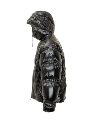 Moncler X A$ap Rocky Bahianinha Hooded Short Down Jacket - Black