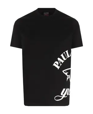 Paul & Shark T-shirt With Round Neck And Short Sleeves - Black