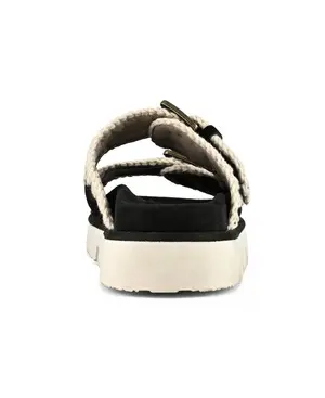 Mou Logo Slippers With Double Straps