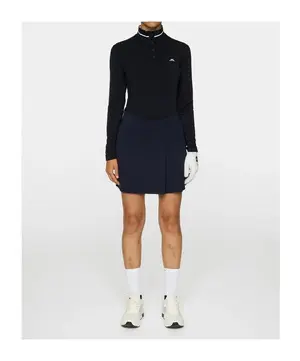 J. Lindeberg Hertta Long Sleeve Polo With Printed Logo