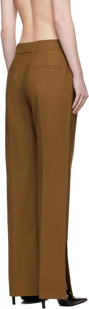 Studio Nicholson Mitra Straight-leg Trousers - Brown