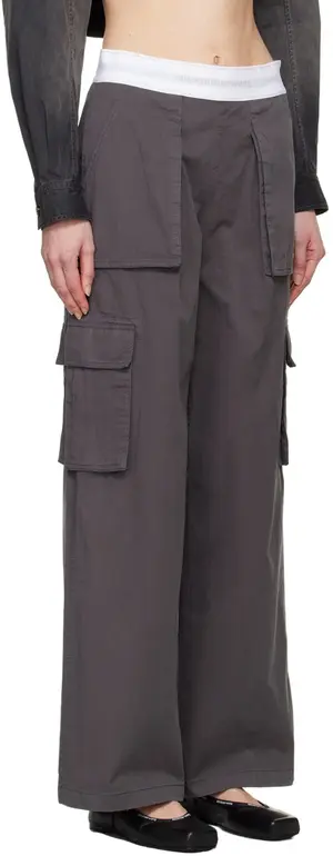 Alexander Wang Wide-leg Cargo Pants - Black