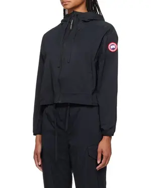 Canada Goose Kaslo Cropped Windbreaker Jacket - Black