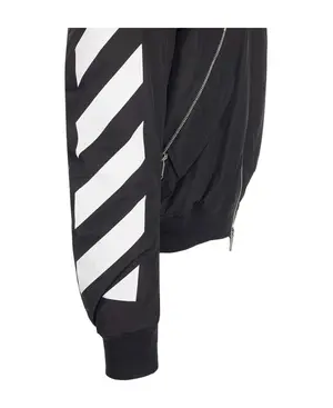 Off-White Diagonal-stripe Bomber Jacket
