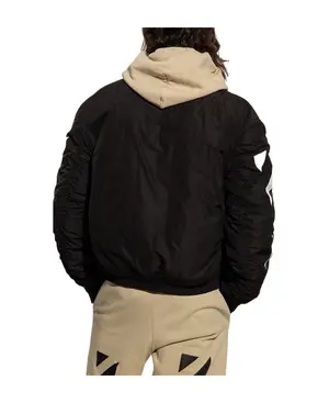 Off-White Diagonal-stripe Bomber Jacket
