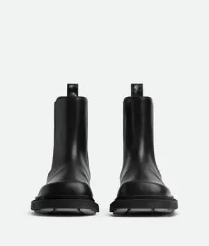 Bottega Veneta Chelsea Boots With Intrecciato Heel - Black