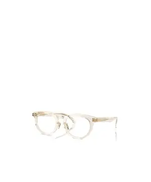 Moncler Square Frame Eyeglasses - White