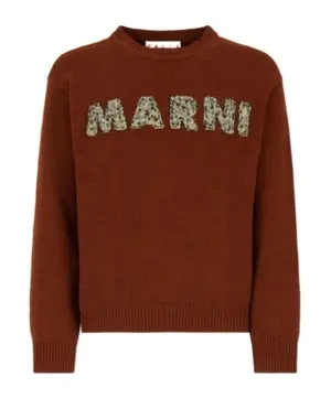 Marni Laser-cut Logo Jumper
