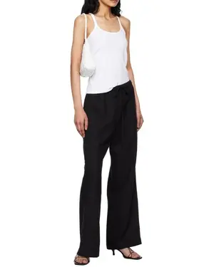 TOTEME Fluid Drawstring Trousers - Black