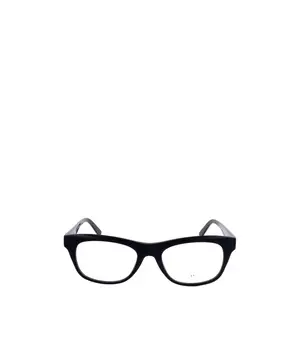 Zegna Rectangular Frame Eyeglasses - Black