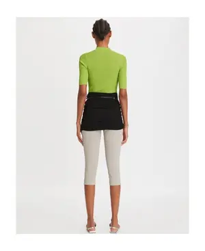 Tory Burch Ruched Mini Skirt - Black
