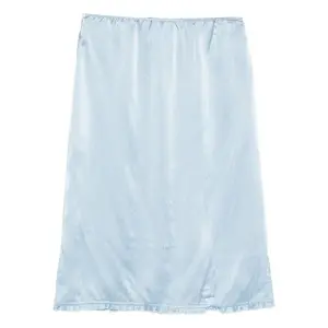 Prada Drawstring Midi Skirt With Ruffled Hem - Blue