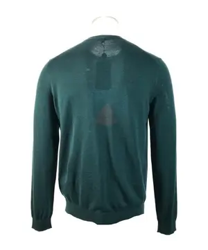Kenzo Patterned Crew Neck Long Sleeve Sweater - Blue