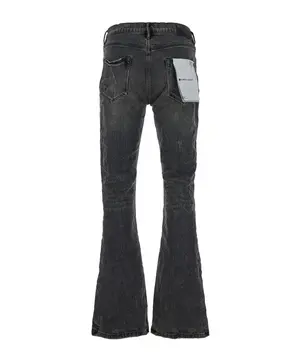 PURPLE BRAND Crinkled Flared Jeans