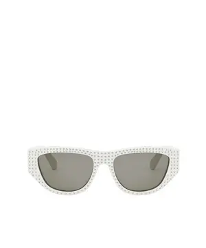Celine Geometric Frame Embellished Sunglasses