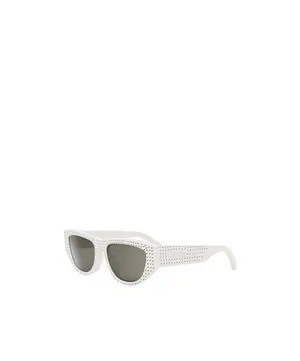 Celine Geometric Frame Embellished Sunglasses