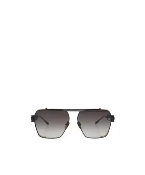 Balmain Logo Aviator Sunglasses - Gray