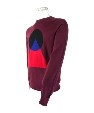 Kenzo Geometric Patterned Round Neck Sweater