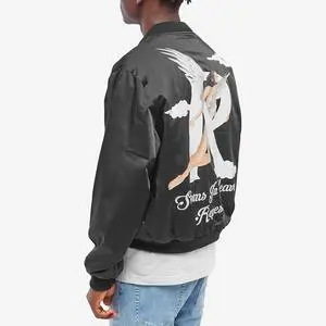 REPRESENT Storms In Heaven Printed Bomber Jacket - Black
