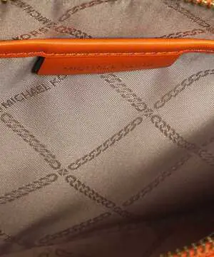 Michael Kors Monogram Leather Clutch Bag