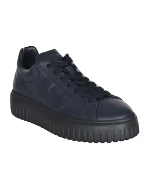 Hogan H-stripes Lace-up Sneakers - Black