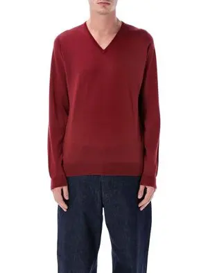 John Smedley Long Sleeve V-neck Sweater