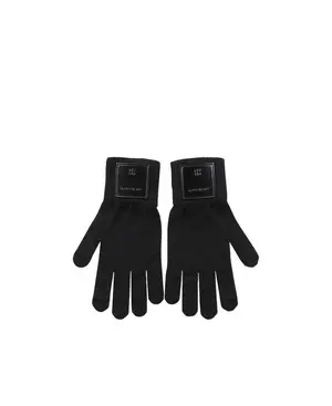 Givenchy Logo Gloves - Black
