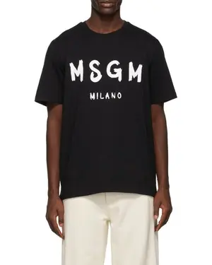 MSGM Logo Print T-shirt