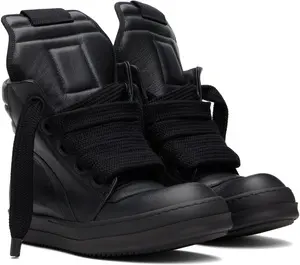 Rick Owens Lace-up High-top Sneakers - Black