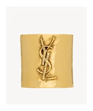 Saint Laurent Cassandre Open Cuff Bracelet - Yellow
