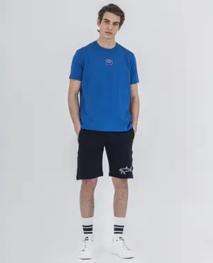 Paul & Shark T-shirt With Round Neck And Short Sleeves - Blue