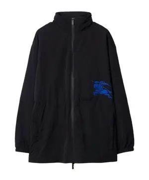 Burberry Equestrian Knight Zip-up Hooded Jacket