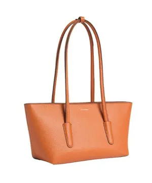 COCCINELLE Logo Printed Shoulder Bag With Detachable Pocket - Brown