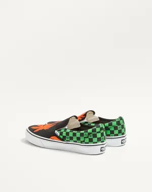 Valentino Garavani X Vans Checkerboard Printed Slip-on Sneakers - White