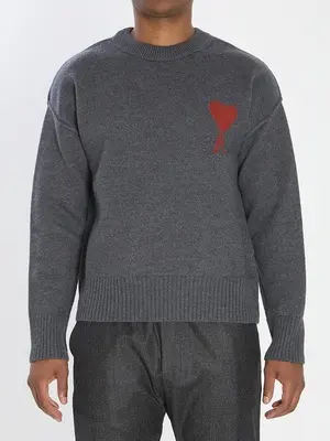 AMI Paris De Coeur Crewneck Jumper