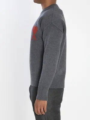 AMI Paris De Coeur Crewneck Jumper