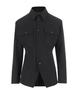 Bottega Veneta Button-up Shirt Jacket - Black