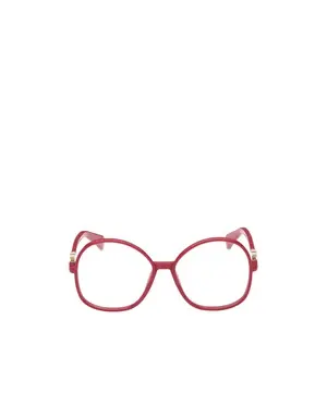 Max Mara Round Frame Eyeglasses - Red