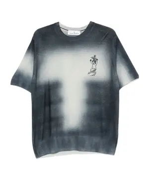 VIVIENNE WESTWOOD Pattern Graphic T-shirt - Blue