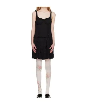 OPEN YY Flapper Mini Dress With Ruffles And Lace